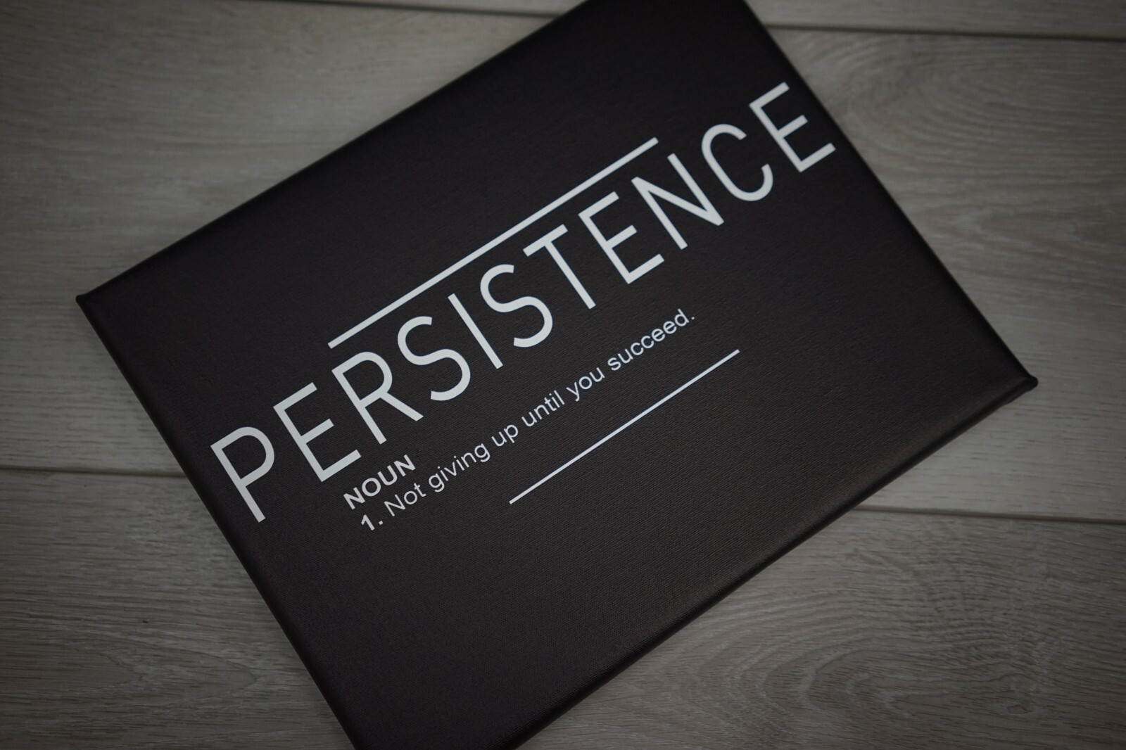 Persistence Definition Canvas Print PreStretched Office Home Decor ...