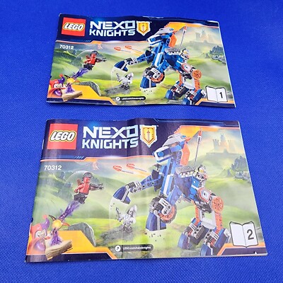 LEGO 70312 Lance’s Mecha Horse Nexo Knights 2016 - Retired Manual ONLY ...