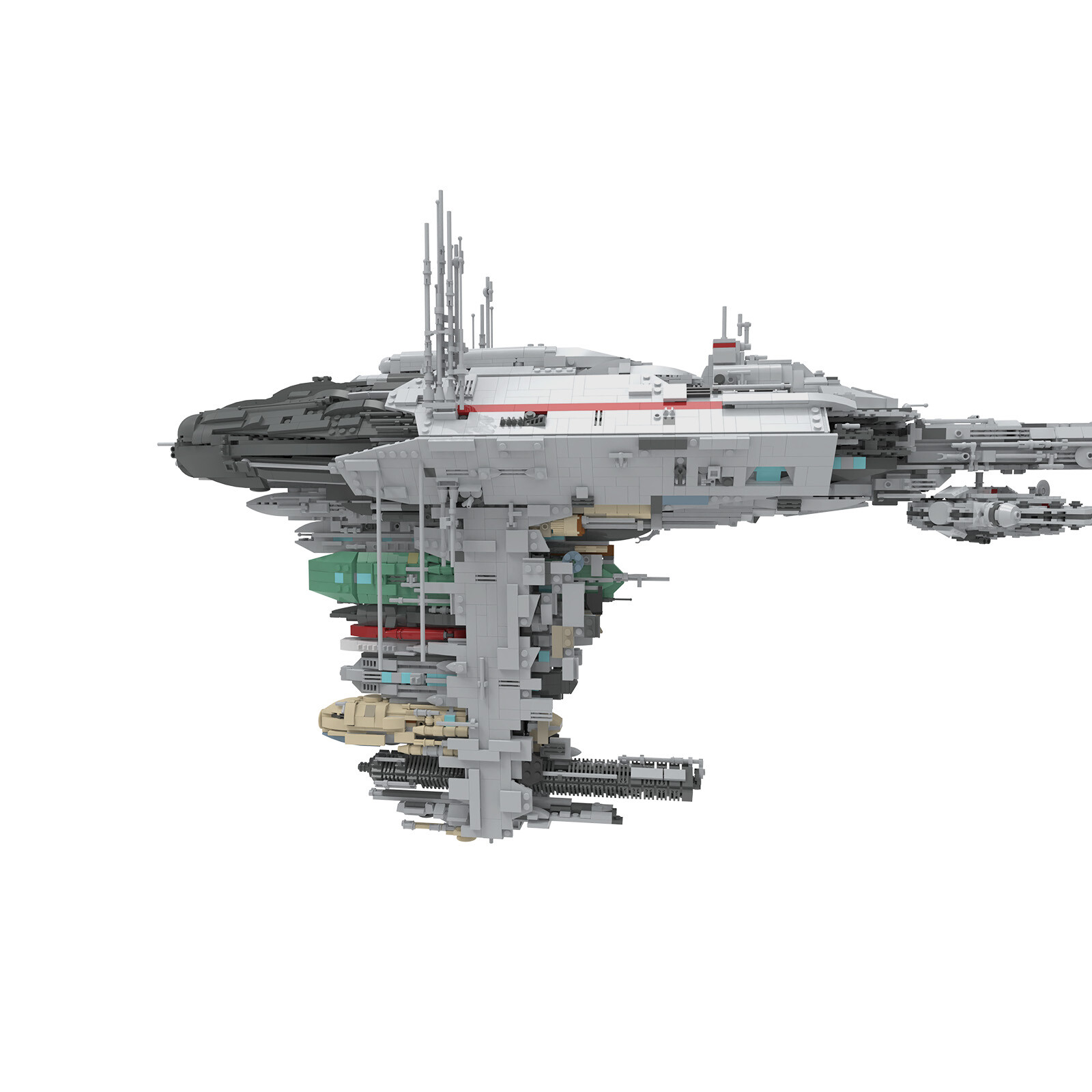 Medical Frigate Ship Spaceship Transport Model from Movie 5734 Pieces ...