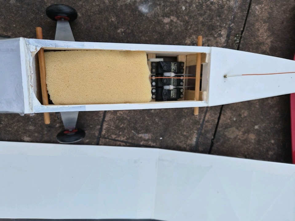 Veron Robot vintage RC model aircraft including IC engine, servos and ...