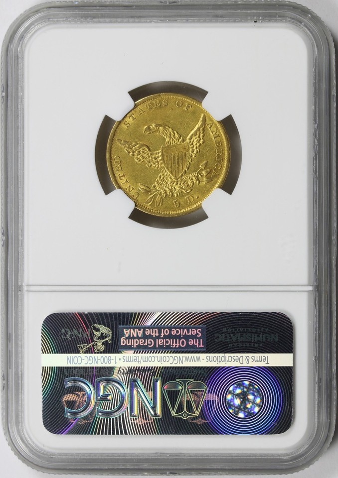 1838 $5 Classic Head Gold Half Eagle NGC AU58 | eBay