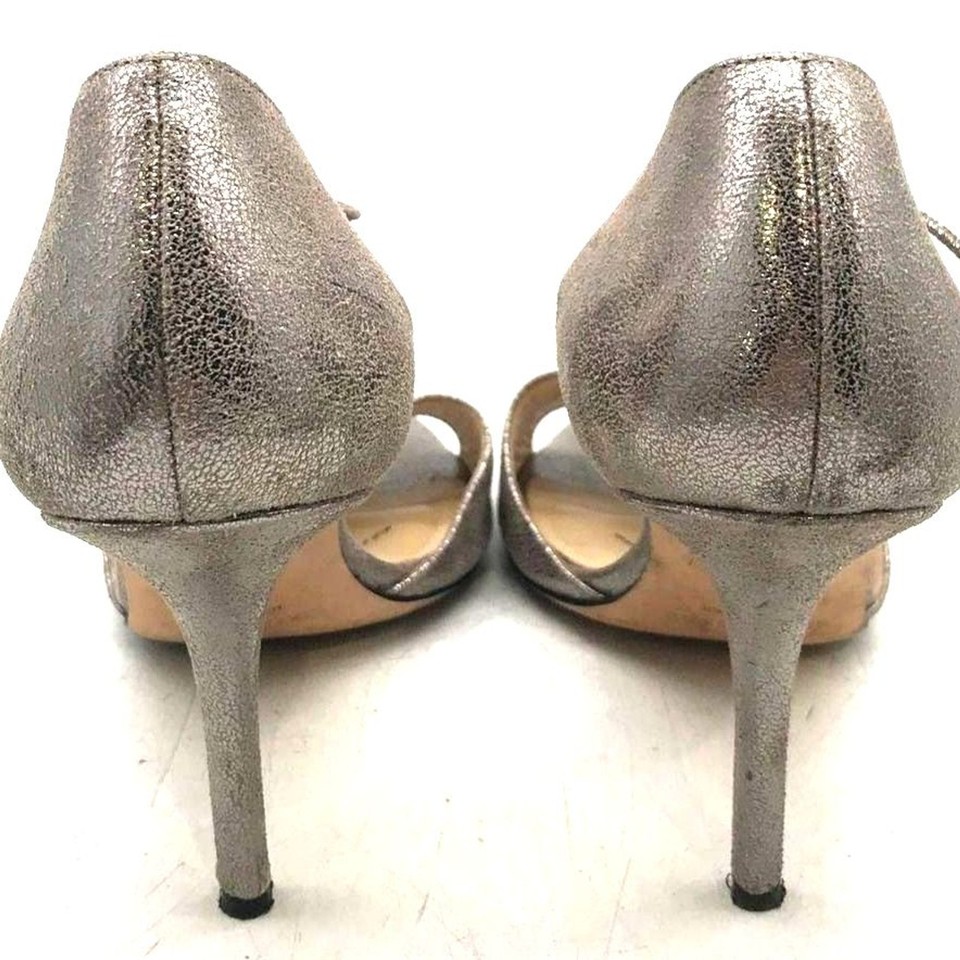 Kate Spade Silver Leather T-Strap Stiletto Heels - Size 10 | eBay