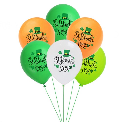 100 Pcs Latex Balloons Set for Carnival Decor Irish Party Supplies ...