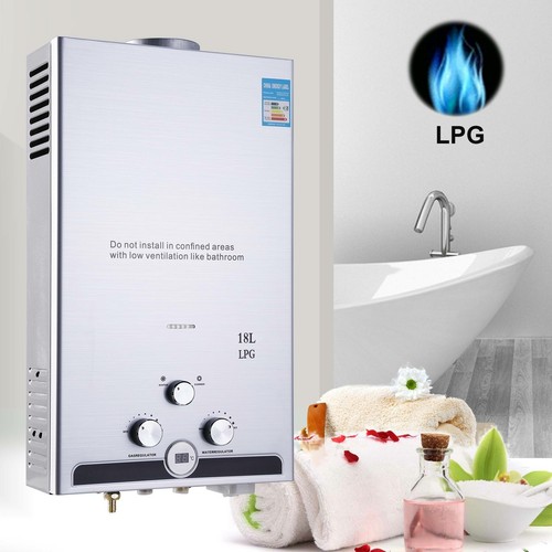 8/10/12/16/18L Instant Gas Hot Water Heater Tankless Gas Boiler LPG ...