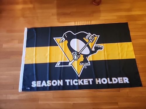 Huge 36 x 60 Pittsburgh Penguins Season Ticket Holder PPG Arena Banner ...