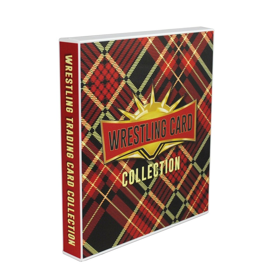 WWE Themed Trading Card Storage Kit - Includes Case and 20 Card Pages ...