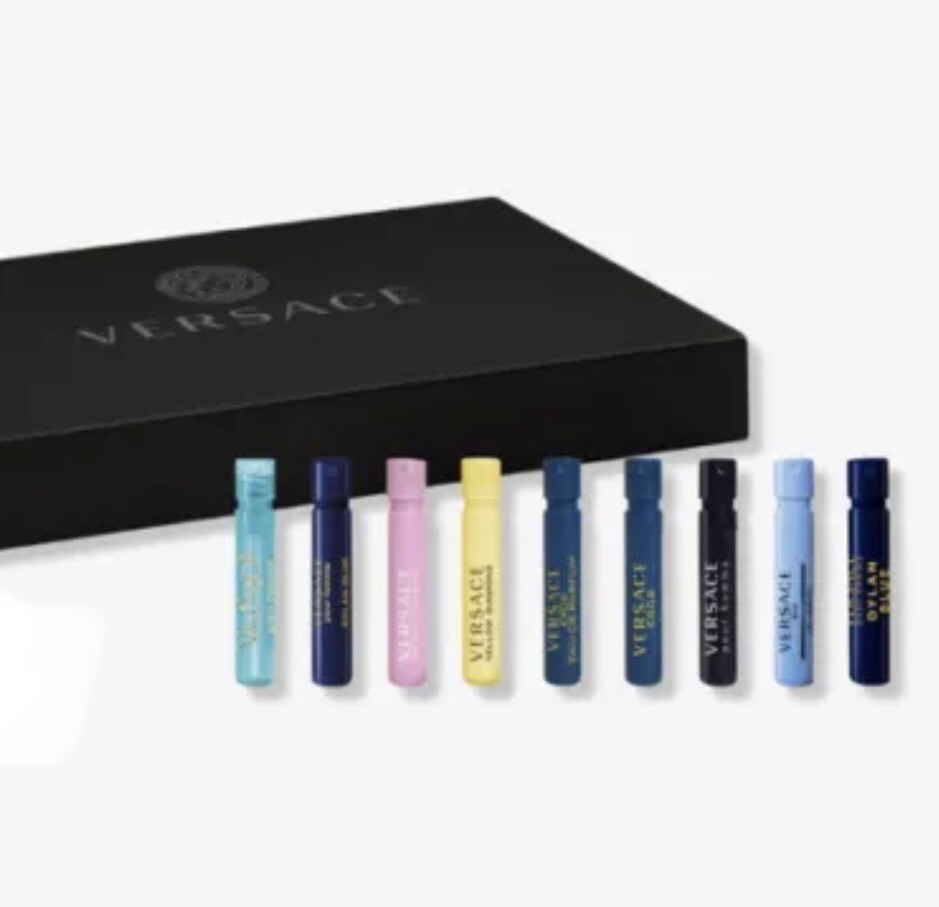 Versace 9 Piece Sample Vial Gift Set 9 x 1 ml each Men & Women-New With ...