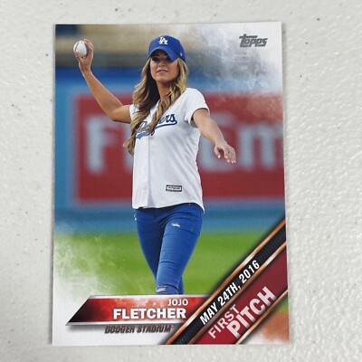 2016 Topps Update JOJO FLETCHER #FP-10 First Pitch Card Los Angeles ...