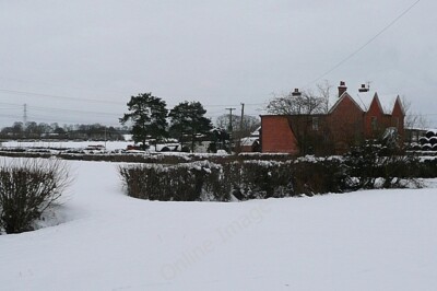 Photo 6x4 Bramley Green Looking across to Green Farm, mainly white ...