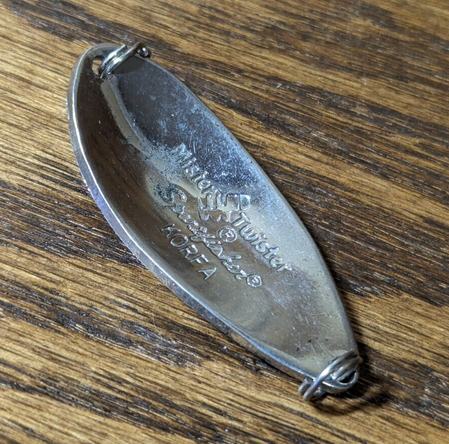 Mister Twister Sportfisher Vintage Fishing Spoon Silver / Green For ...