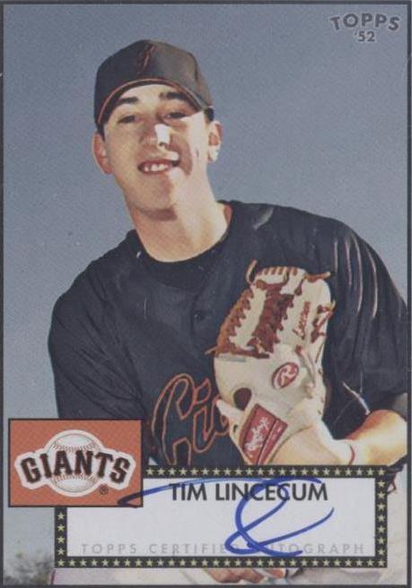 2007 Topps '52 - Signatures Tim Lincecum #52S-TL (AU, RC) for sale ...