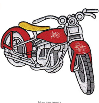 Application Vintage Red Bike Patch | eBay