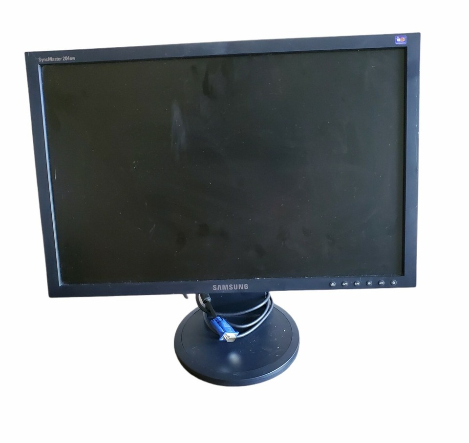 Samsung Computer Black Monitor 22' Synch Master Monitor Model 204BW USA ...