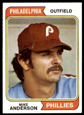 1974 TOPPS MIKE ANDERSON PHILADELPHIA PHILLIES #619 | eBay