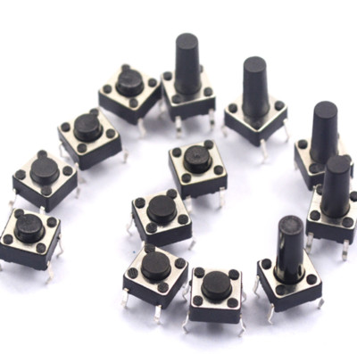 50PCS 4-PIN Vertical Micro Switch Suitable For Digital Products 6*6*5mm ...
