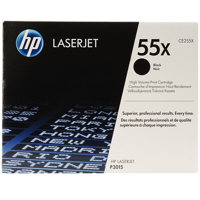 original HP CE255X 55X Toner P3010 P3011 P3015D P3015DN neu B black Box ...