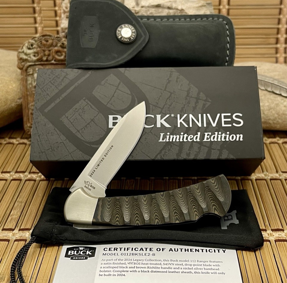 Buck 112 USA Legacy Collection Ranger Pro Richlite Limited Ed. Lockback ...