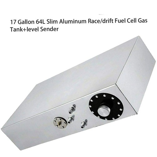 17 Gallon 64L Slim Aluminum Race/drift Fuel Cell Gas Tank+level Sender ...