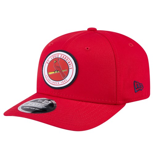 Men's New Era Red St. Louis Cardinals Circle Patch 9SEVENTY Stretch ...
