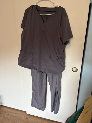 Gray Scrub Set 2XL Mens Top And Pants | eBay