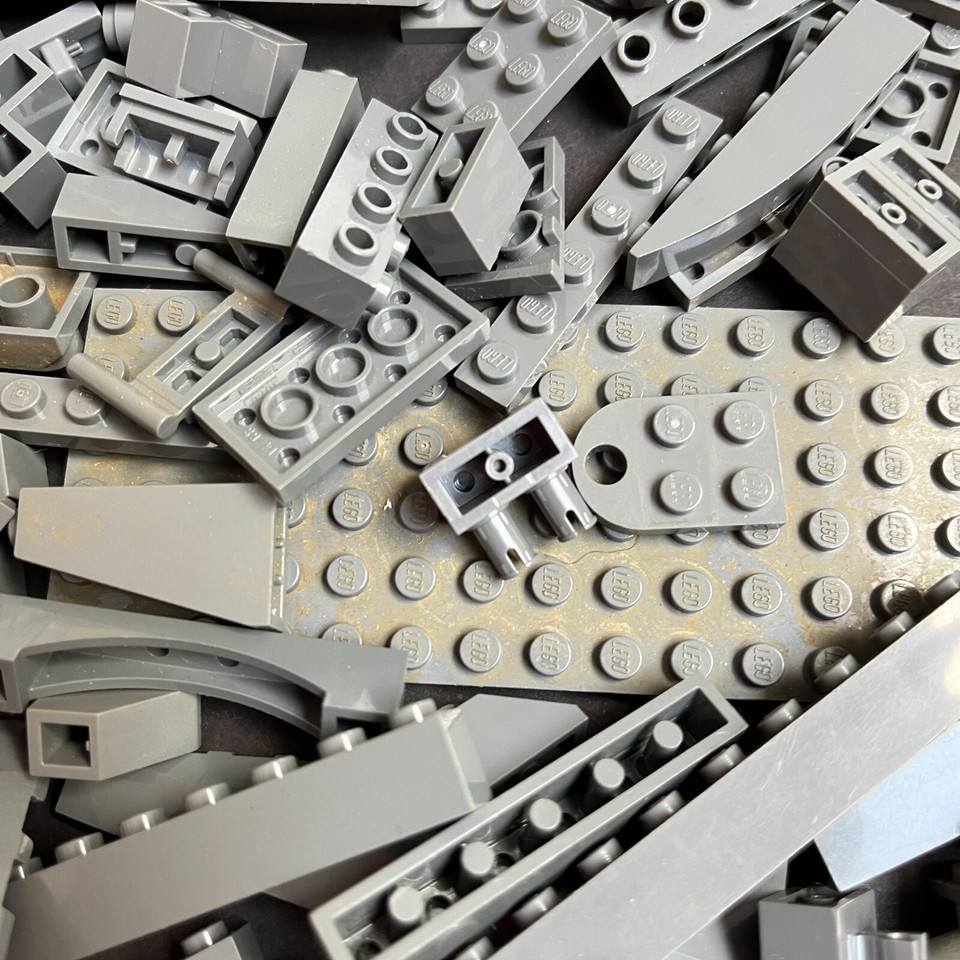 1 lb Lot Dark Gray Lego Piece Huge Bulk Lot Mixed Bricks Parts Star ...