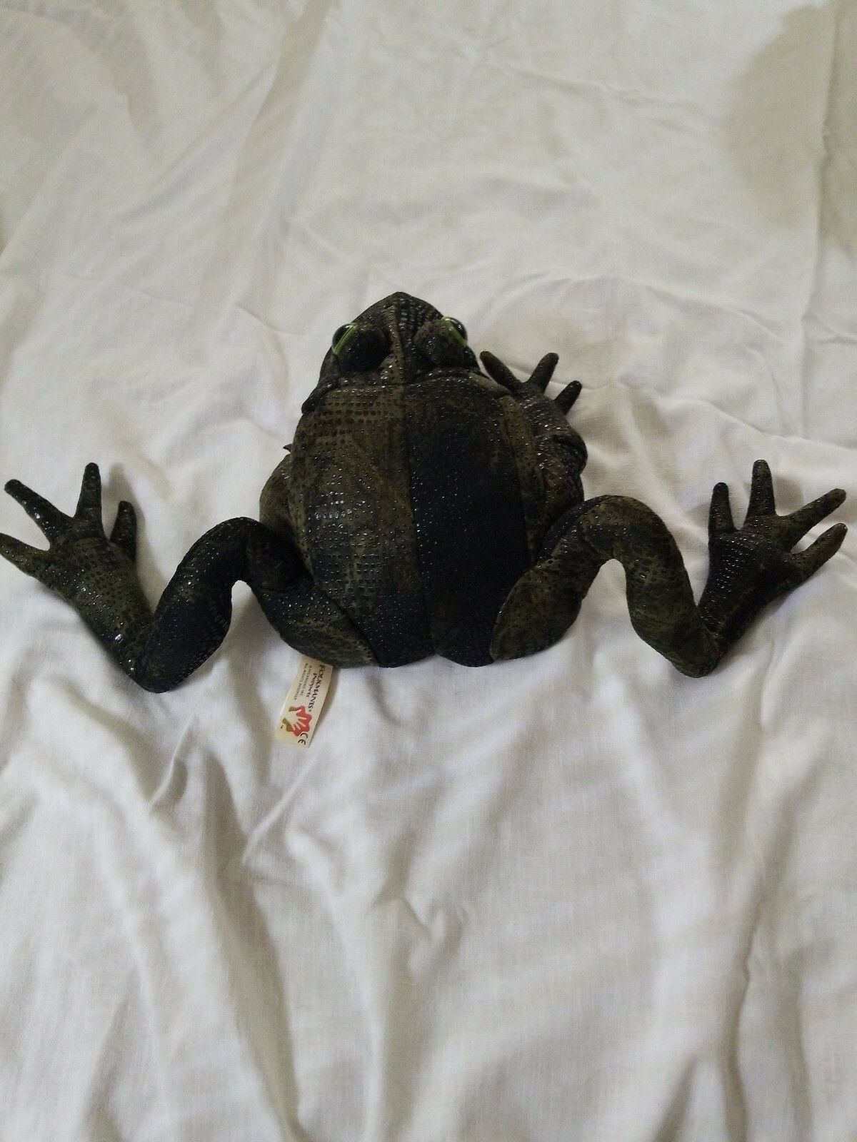 Creative Play Folkmanis Frog Toad Full Body Hand Puppet Cloth Stuffed ...