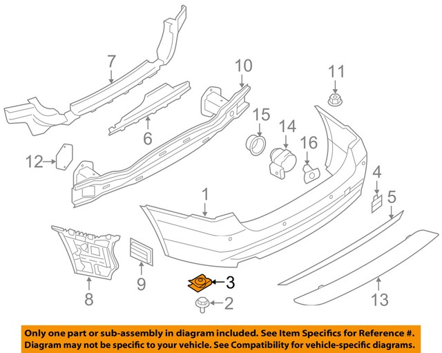 BMW 63121374075 Genuine OEM Bumper Cover Nut for sale online | eBay