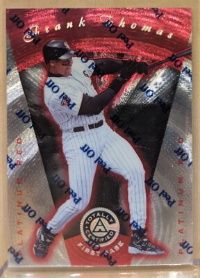 1997 Pinnacle Totally Certified PLATINUM RED #41 Frank Thomas HOF RARE ...