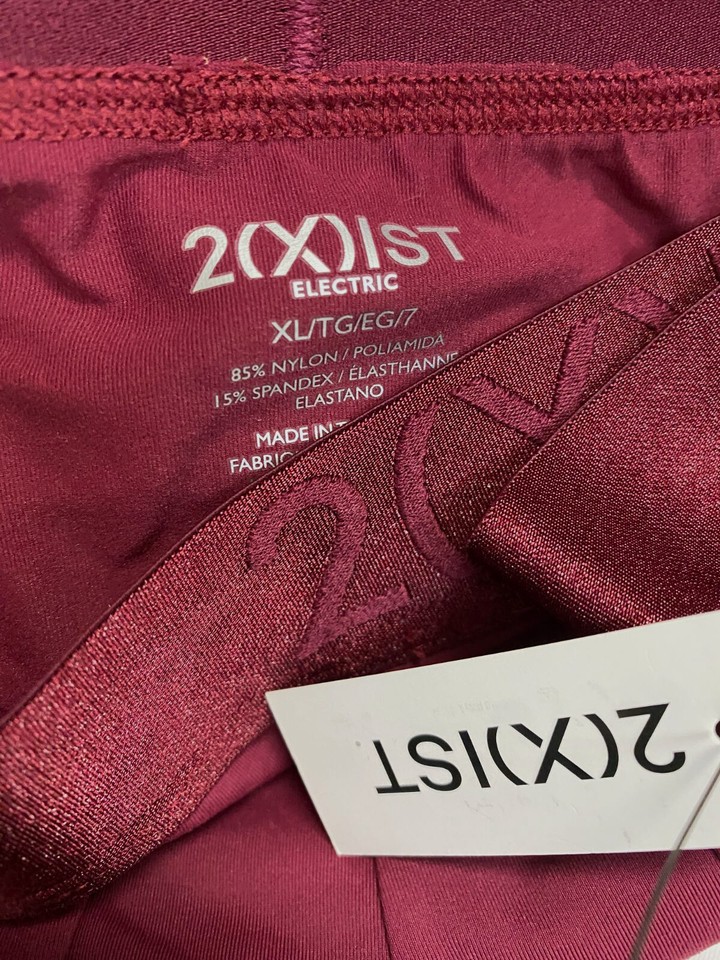2Xist Men's Red Solid Electric No Show Boxer Trunks Underwear Size XL ...