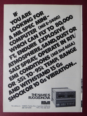 5/1970 PUB ROLM MIL-SPEC COMPUTERS MILITARY COMPUTER RUGGEDNOVA ...