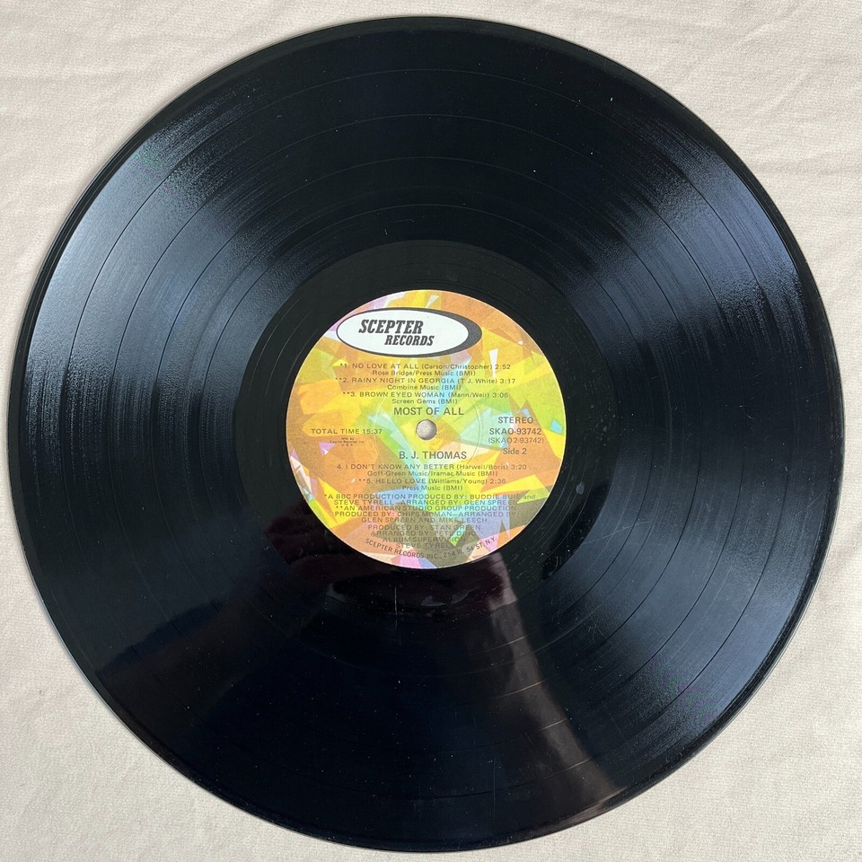 B.J. THOMAS Most Of All 1970 Vinyl LP Specter SPS-586 - VG | eBay