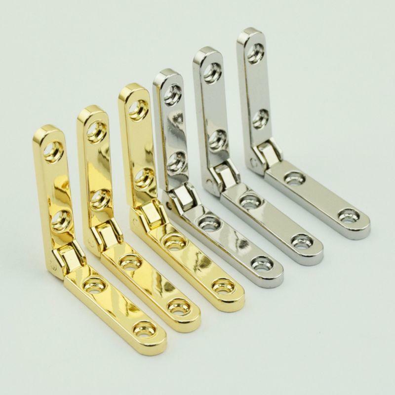 10Pcs/Bag 90 Degree Hinges Zinc Alloy Spring Hinge for Wooden Box ...