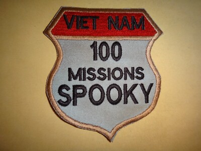 Vietnam War USAF Operation VIETNAM 100 MISSIONS SPOOKY Patch | eBay