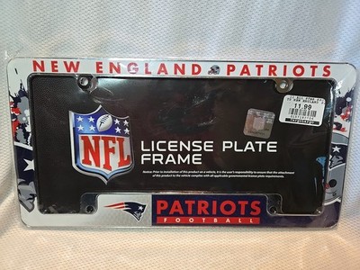 New England Patriots NFL Chrome License Plate Frame Car Auto Truck NEW ...