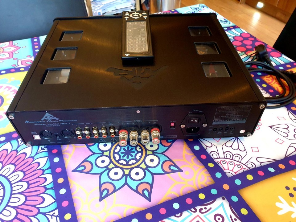 AMR AM 777 PRE POWER MONOBLOCK USB DAC XLR Valves integrated AMPLIFIER ...