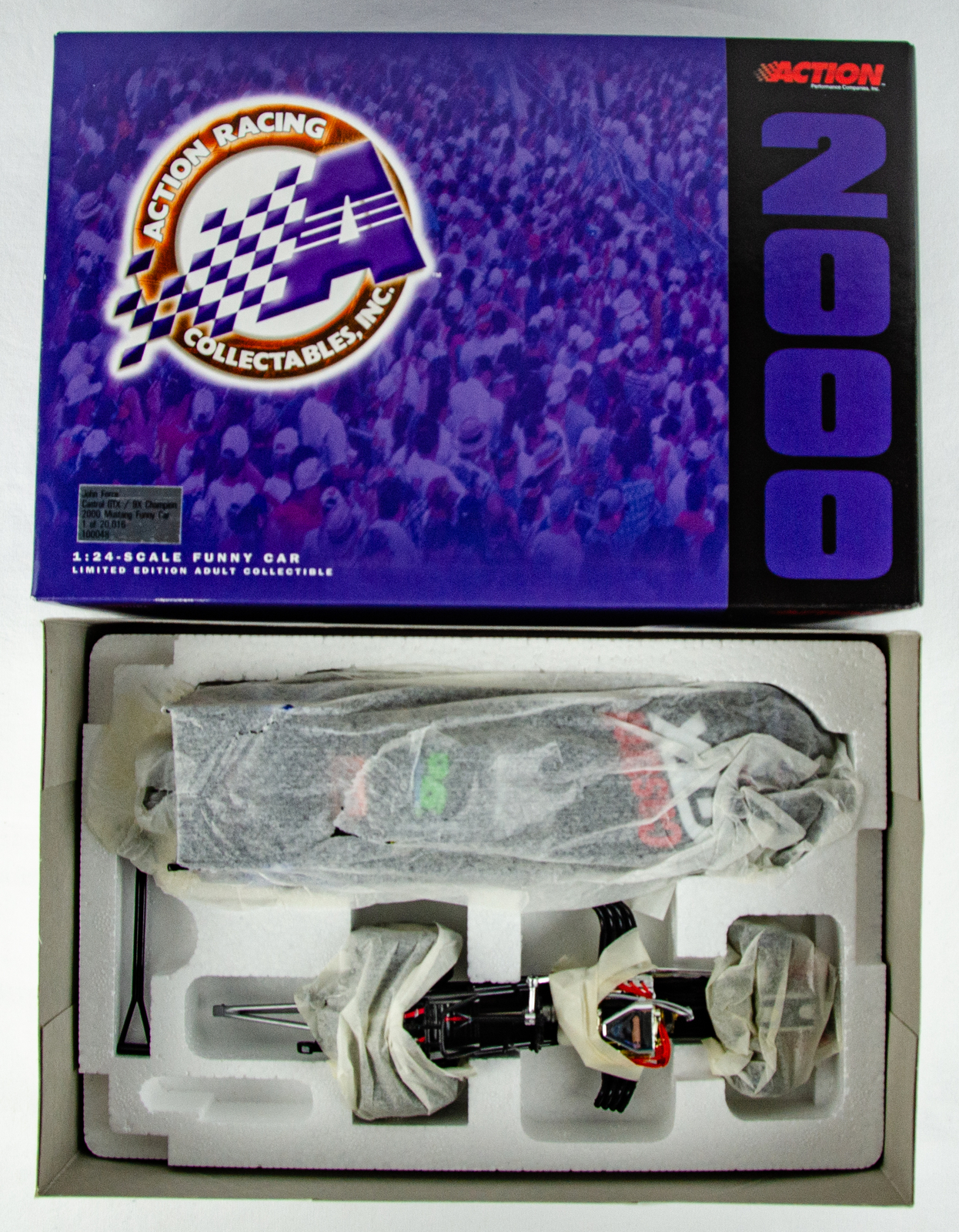 Action 2000 Ford Mustang Funny Car John Force 9X Champion 1:24 Scale ...