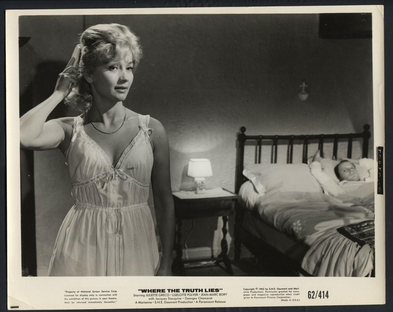 LISELOTTE PULVER JEAN MARC BORY in Where The Truth Lies '62 COMBING ...