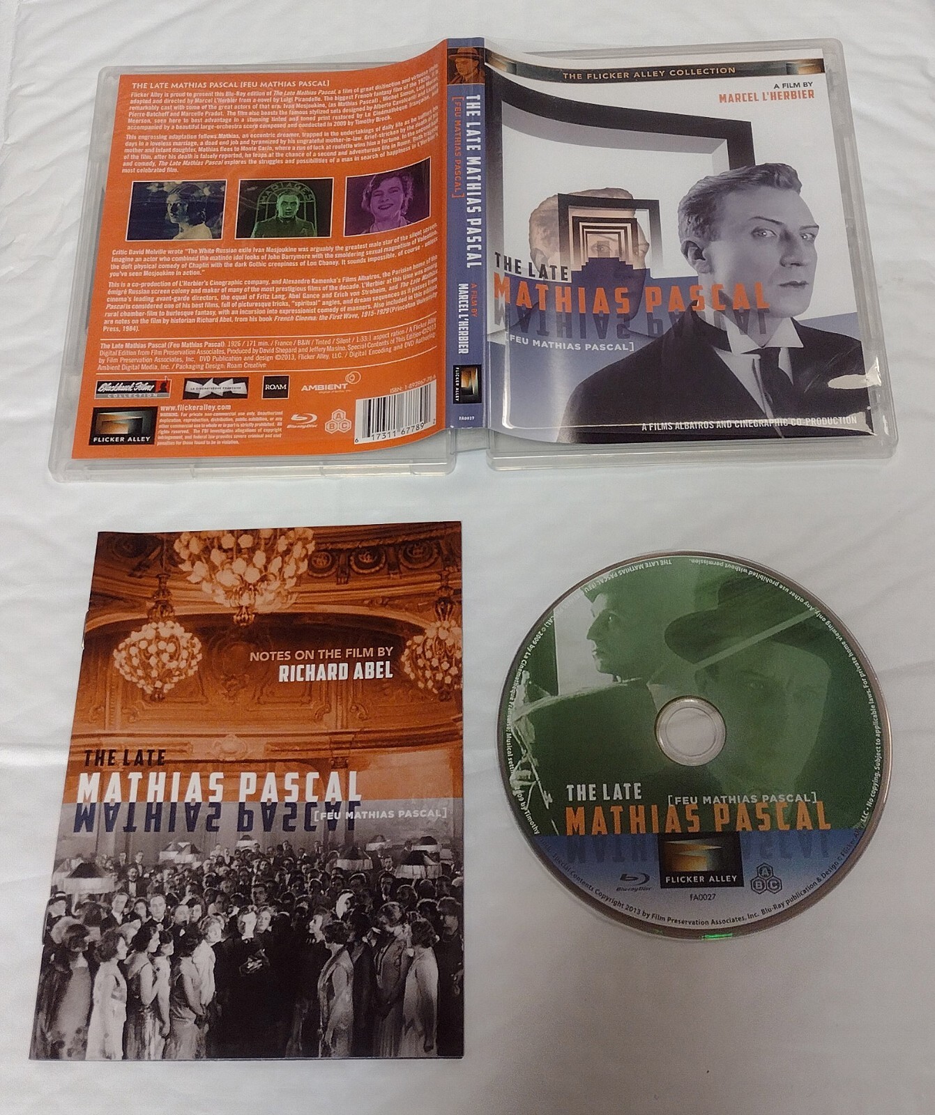 The Late Mathias Pascal (Blu-ray, 1926) Flicker Alley 617311677892| eBay