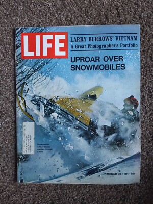 Life Magazine February 26 1971 Uproar Over Snowmobiles, excellent ...