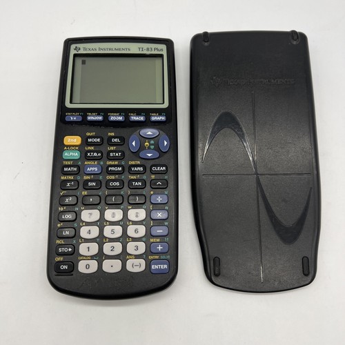 Texas Instruments Ti 83 Plus Graphing Calculator With Cover Works W