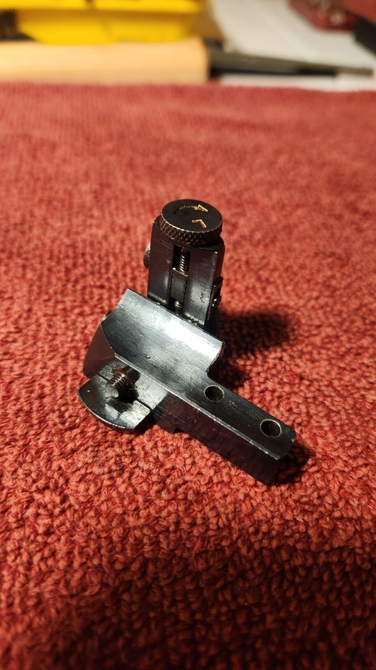 Vintage Lyman 57 EW 57EW Rear Peep Sight w/ Aperture Winchester 69 69A ...