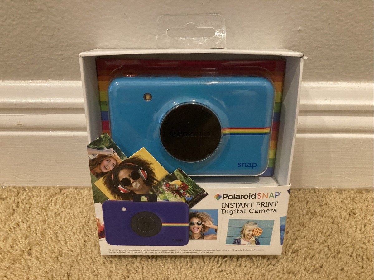 Polaroid Snap Instant Digital Camera Blue Polsp01bl Bh POLAROID SNAP