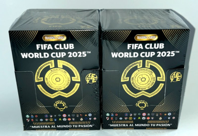 2 BOXES - 2025 BOX FIFA CLUB WORLD CUP FE Cards Messi CR7 Mastantuono ...