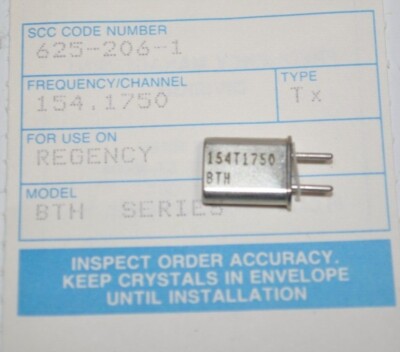 Regency BTH Series Radio Frequency Crystal Transmit T 154.175 MHz | eBay