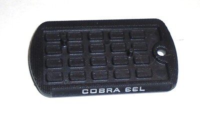 GI Joe Figure Dog Tag Display Stand / Base Rise of Cobra 2009 Cobra EEL ...