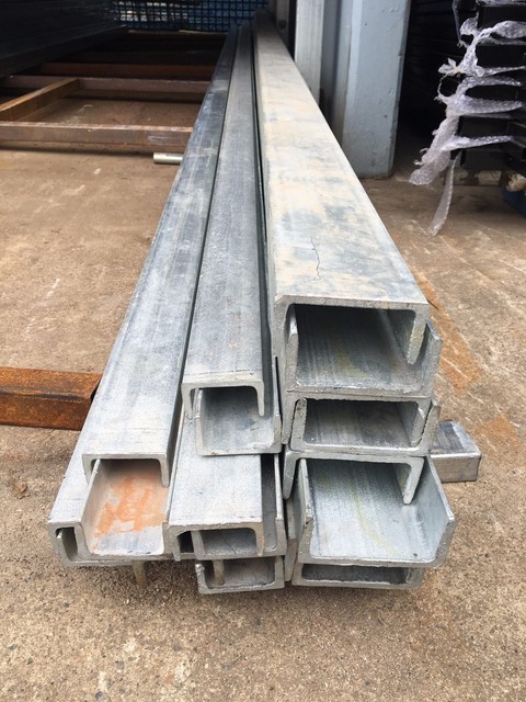 Galvanized U Channel Bar 40mm 80mm 4mm thickness 6m Length for sale ...