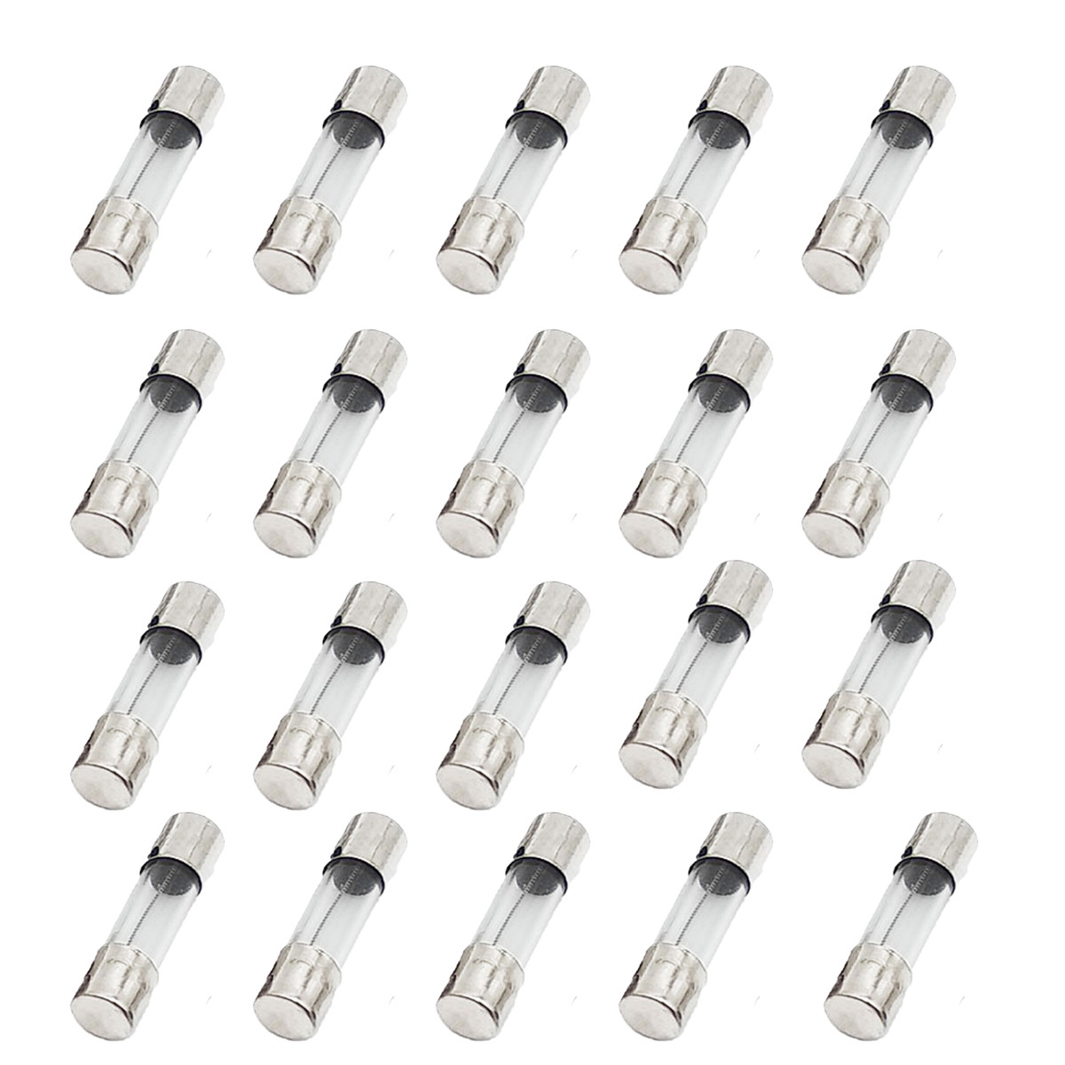20Pcs T7AL250V 7A 250V SLOW Blow Glass Fuse 5X20mm 7 amp Time-Delay ...