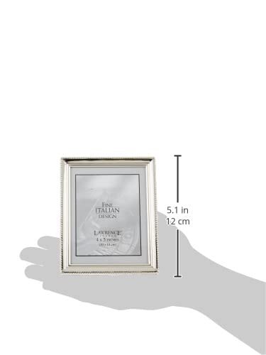 11645 Polished Silver Plate 4x5 Picture Frame - Bead Border Design ...