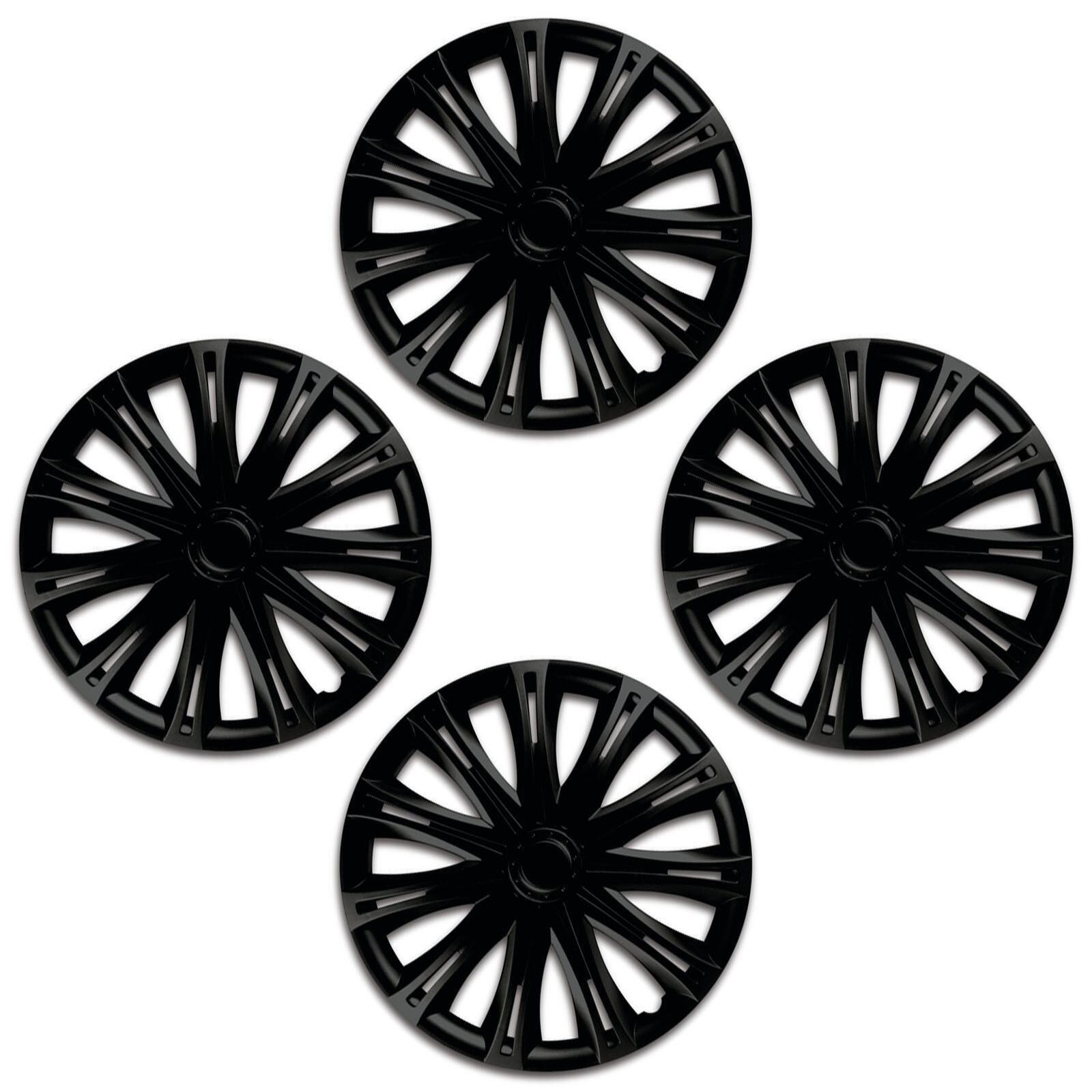 Wheel Trims Covers Hub Caps 17 Inch 4 PCS Set Spark Black 17" | eBay UK