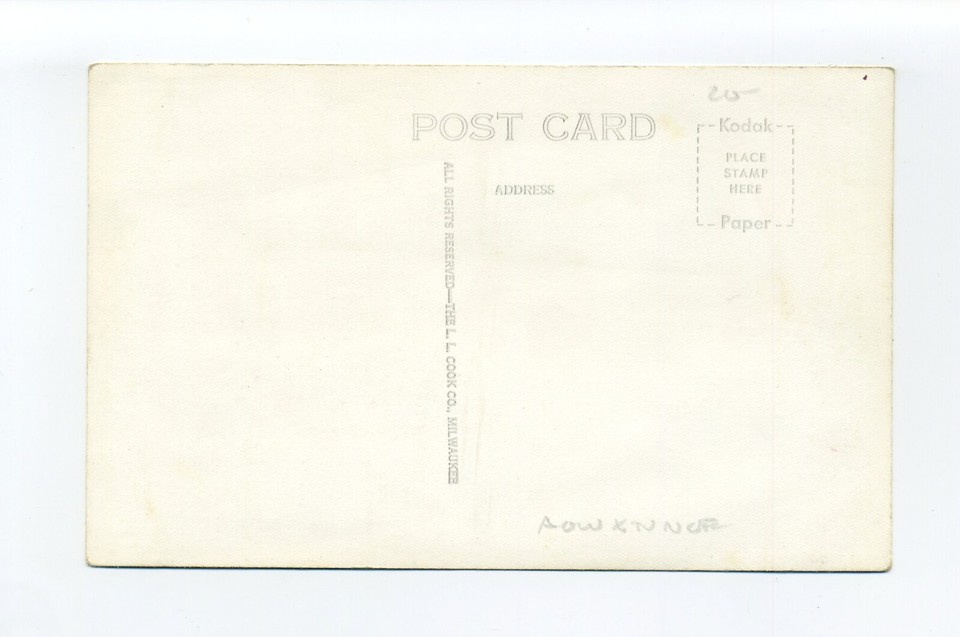 Detroit IL Pike County RPPC photo postcard Dissman's Motel, old car ...